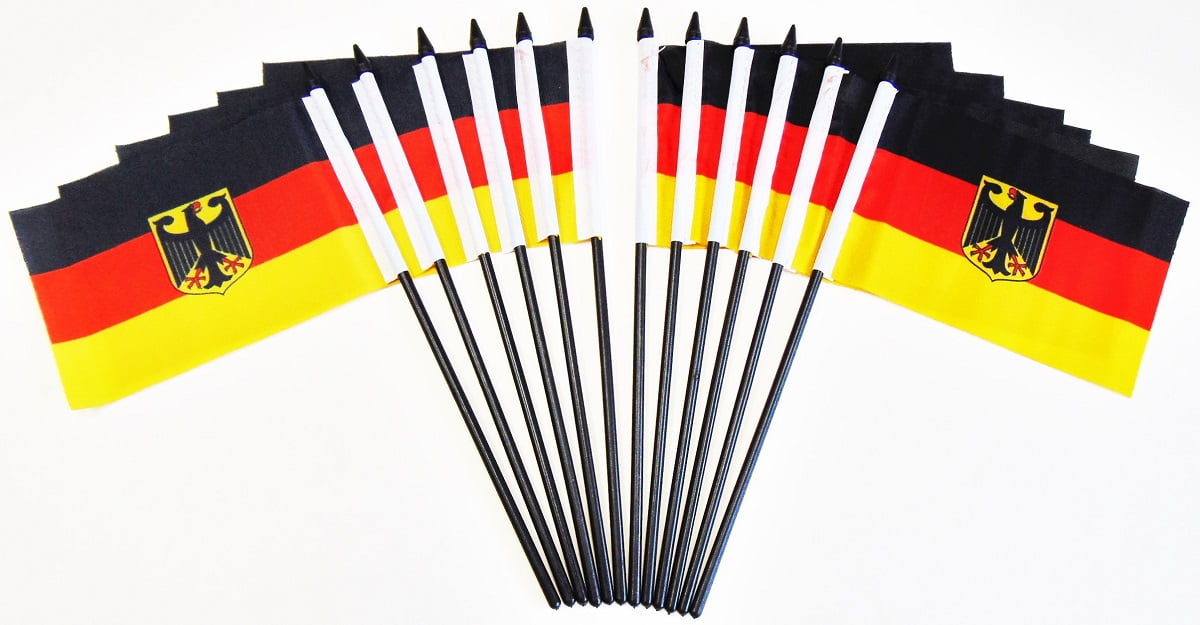 Pack of 12 4"x6" Germany With Eagle International Polyester Miniature ...