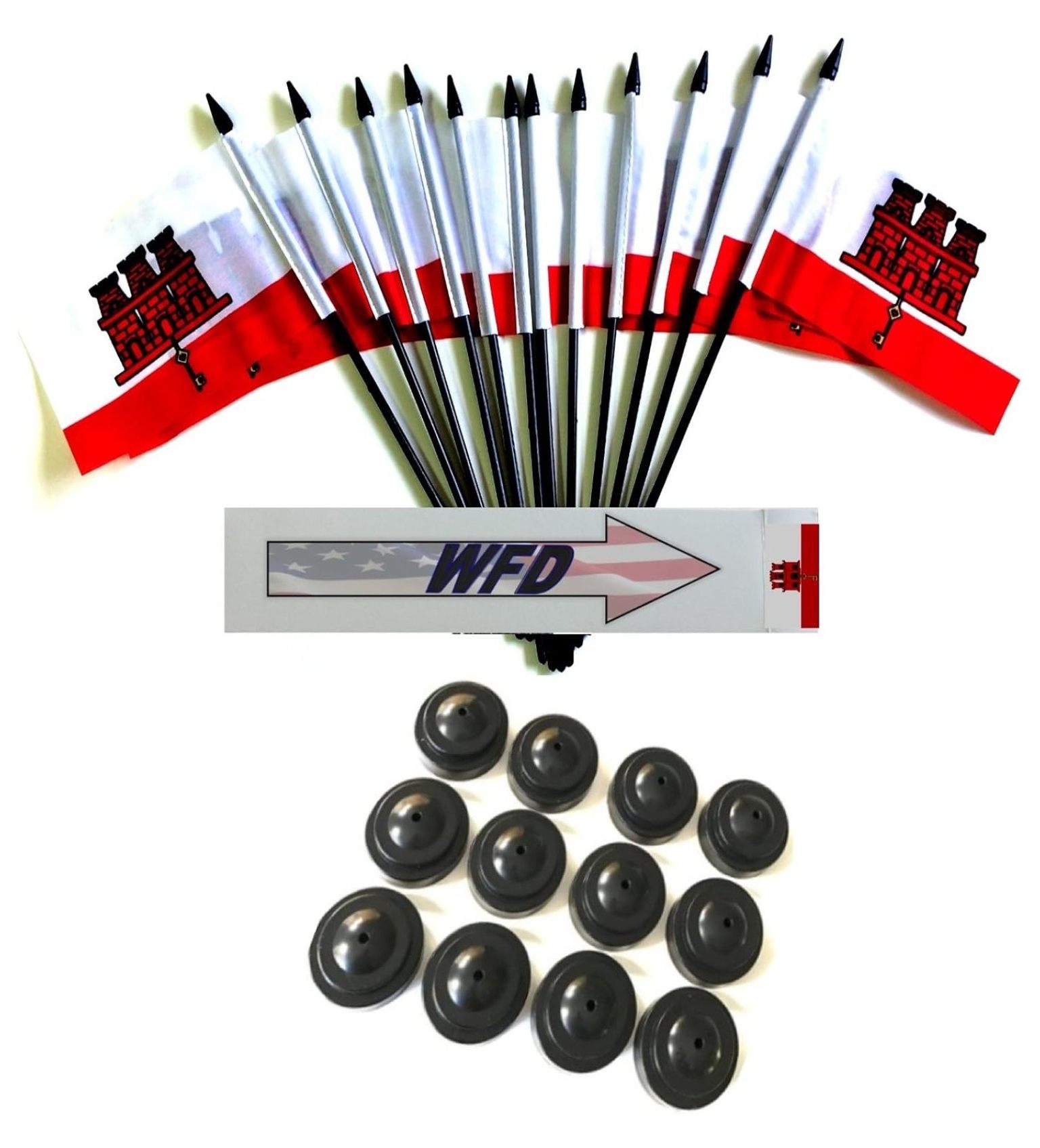 Pack of 12 4"x6" Gibraltar Polyester Miniature Office Desk & Little ...