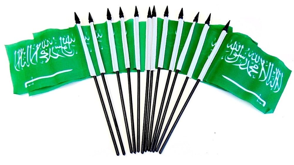 Pack of 12 4"x6" Saudi Arabia International Polyester Miniature Office ...