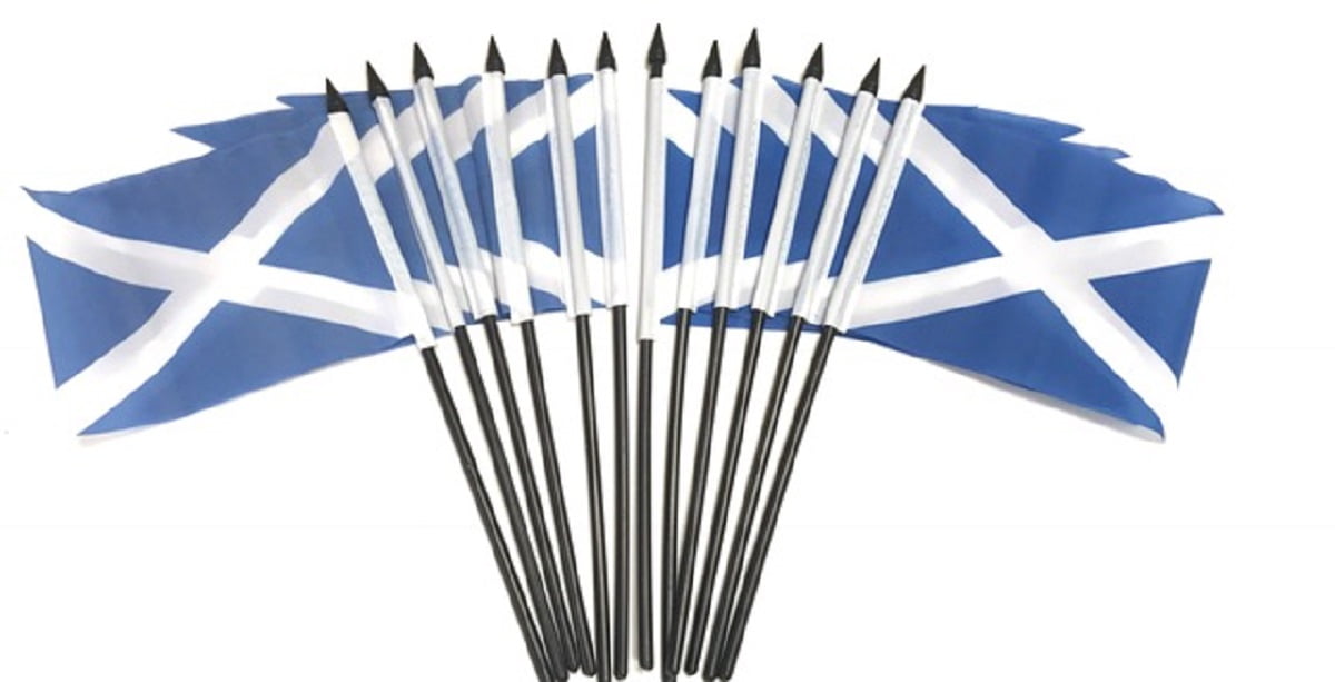 Pack of 12 4"x6" Scotland Cross International Polyester Miniature ...