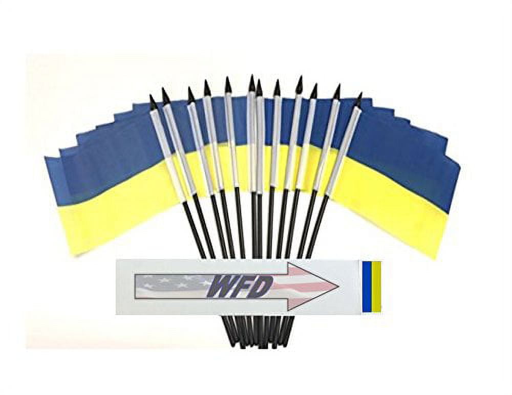 Pack of 12 4"x6" Ukraine Polyester Miniature Office Desk & Little Table ...