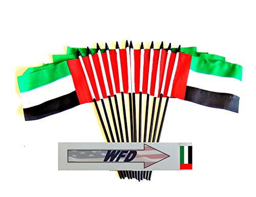 Pack of 12 4"x6" United Arab Emirates Polyester Miniature Office Desk ...