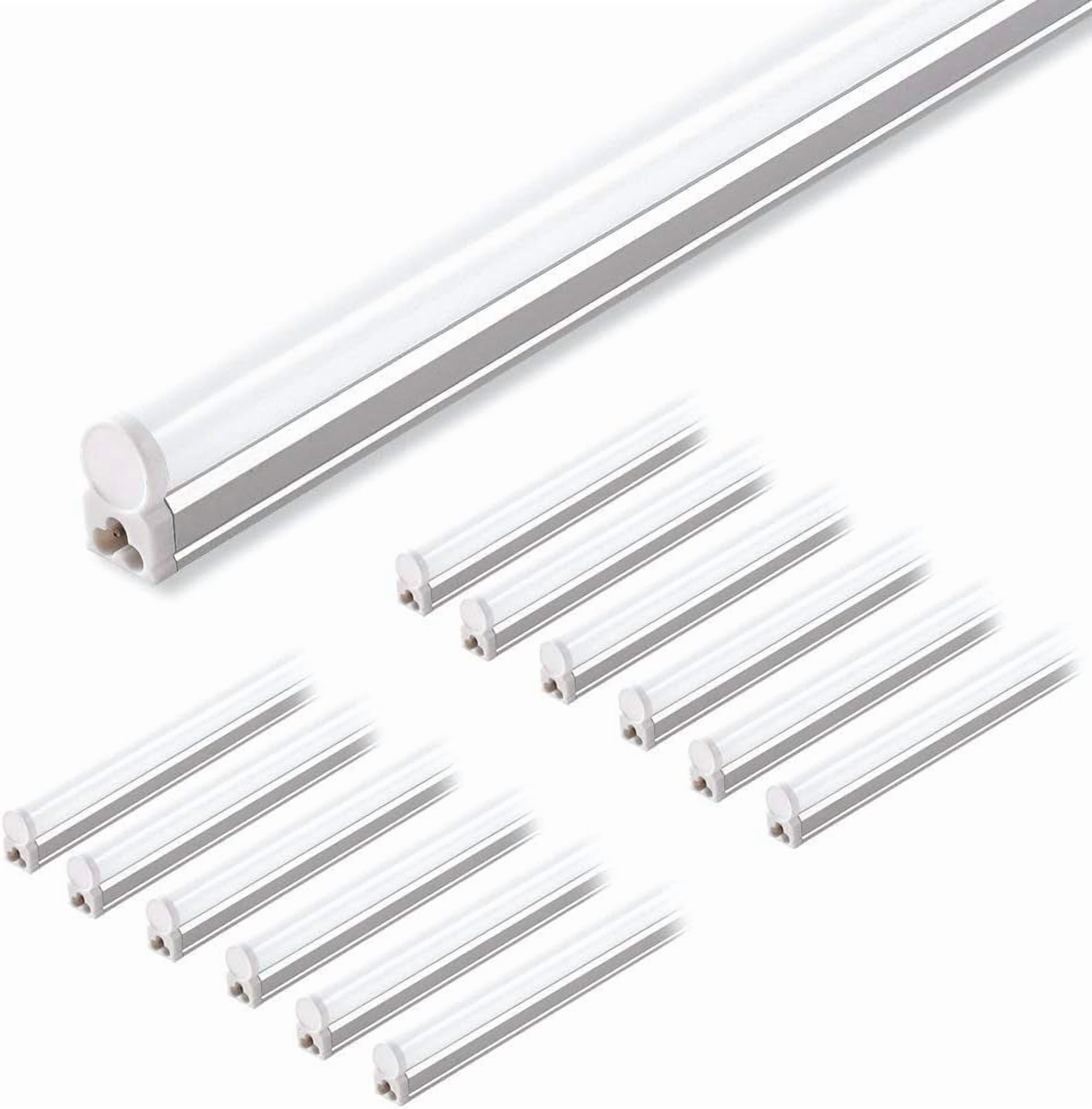 Pack of 12 LED T5 Shop Light, 4FT, 2200lm, 6500K (Super Bright White ...