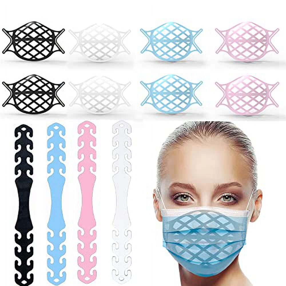 Pack of 12 Silicone 3D Face Mask Bracket Large Natural Silicone Mask ...