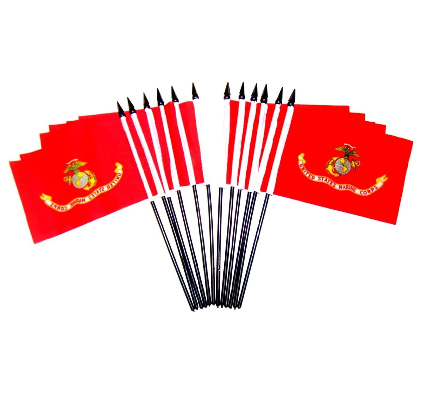 Pack of 12 United States Military Service Miniature Desk & Table Flags ...