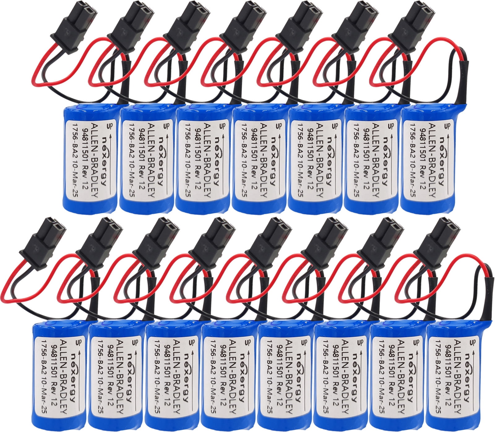 (Pack of 15) 1756-BA2 3.0V 1200mAh PLC Battery Replacement for Allen ...