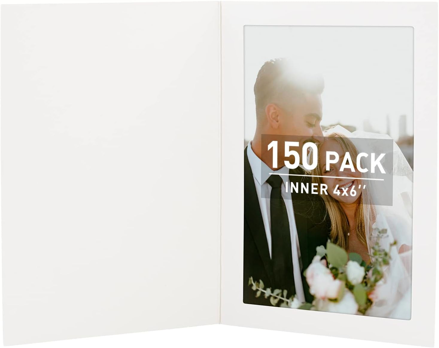 Pack of 150, 4x6 Photo Folders, Cardboard Picture Frame, Paper Frame ...