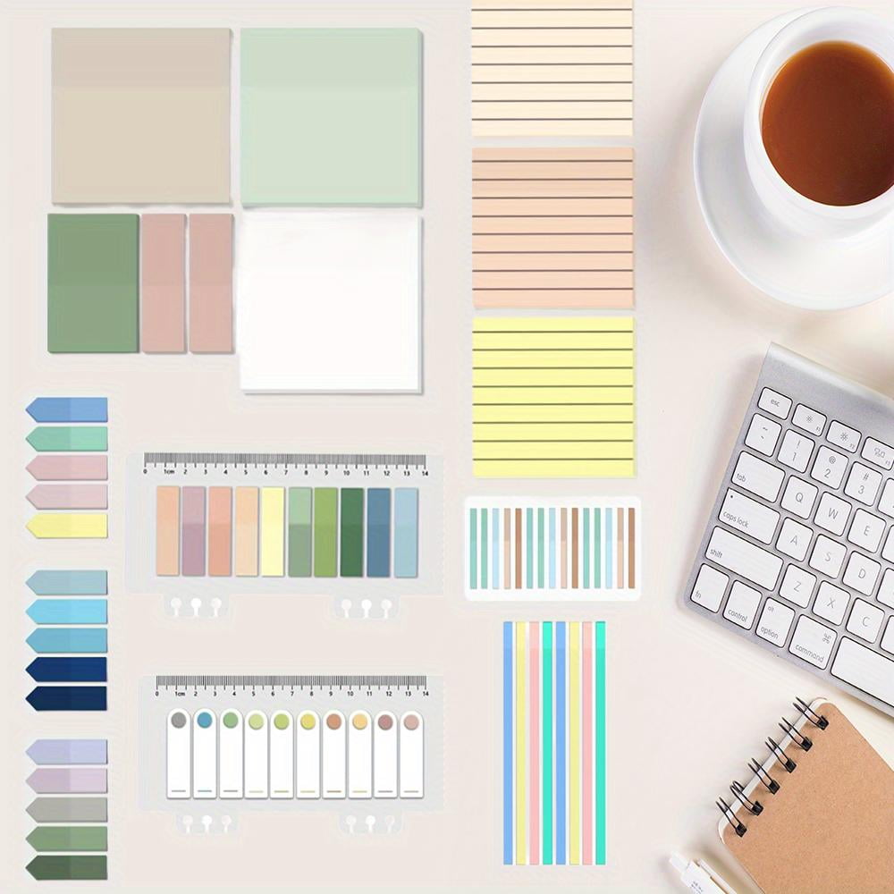 Pack Of 1610 Transparent Sticky Notes With Highlighter Tape,clear ...
