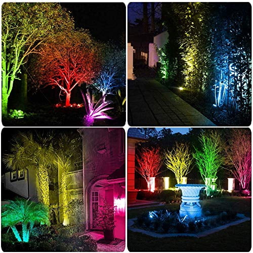 Pack of 2, 12V Low Voltage Outdoor LED Landscape Lights Waterproof ...
