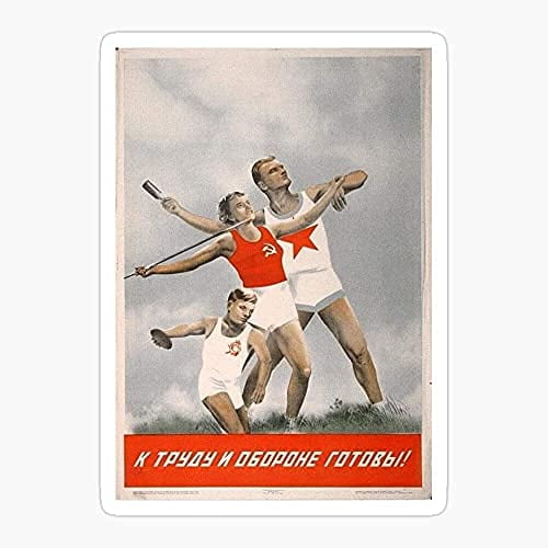 Pack of 2 3'' Sticker Set - Ready for Labour and Defence of The USSR ...