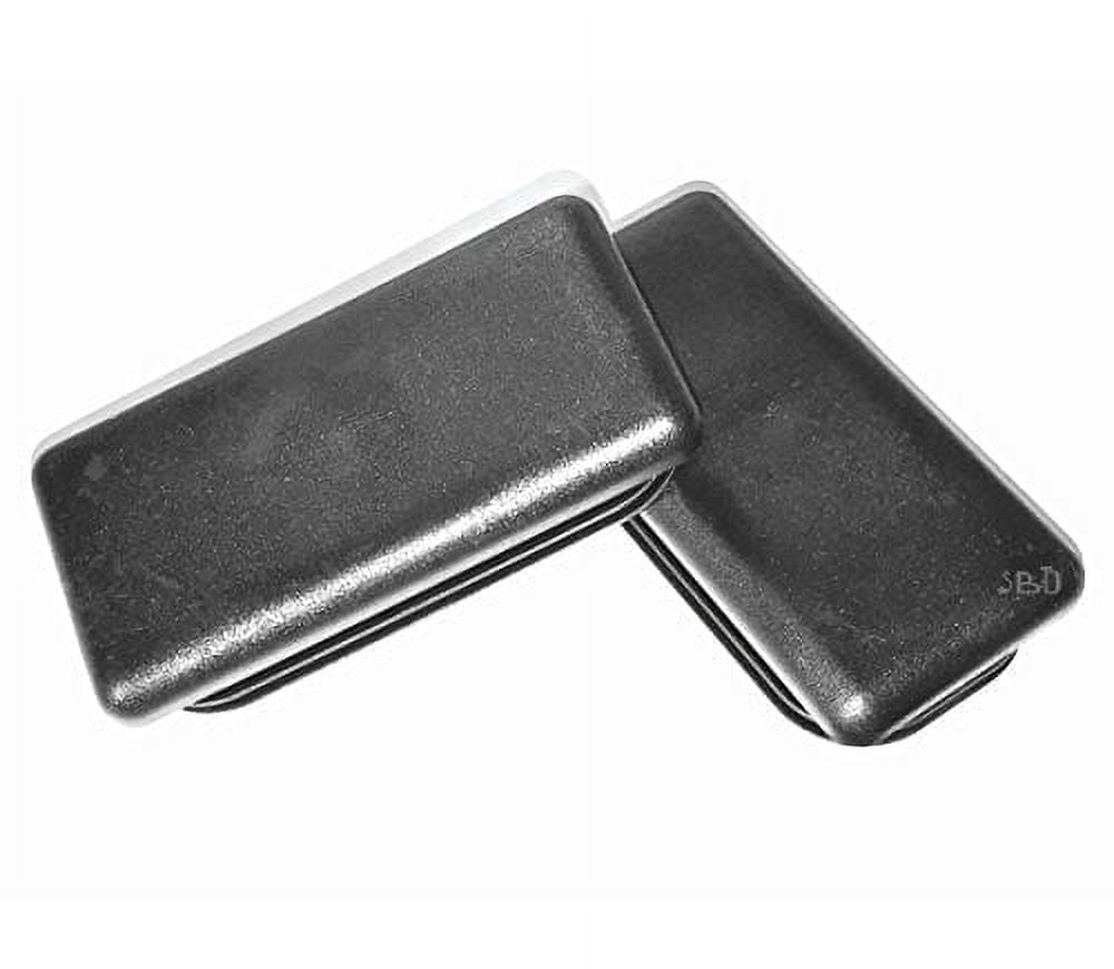 (Pack of 2) 4" x 2" (100 x 50 MM) Snap in Rectangular Cap Plugs | for ...