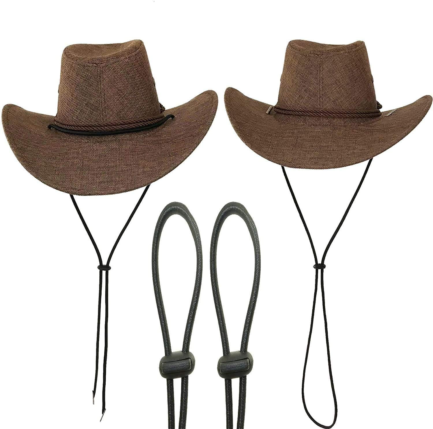 （Pack of 2） Adjustable Elastic Hats Removable Chin Cord, Flexible ...