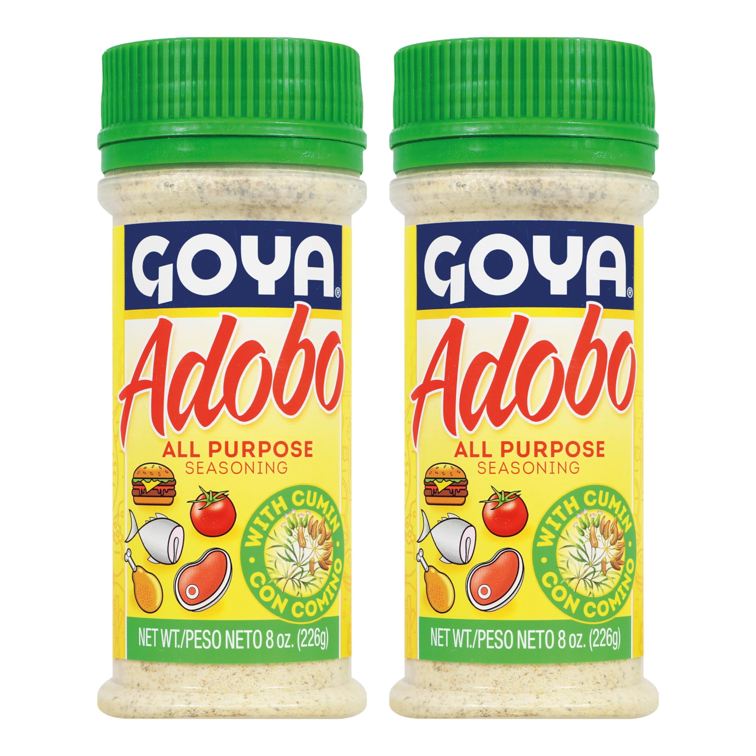 Pack of 2 - Adobo All Purpose Seasoning With Cumin By Goya, Poultry ...