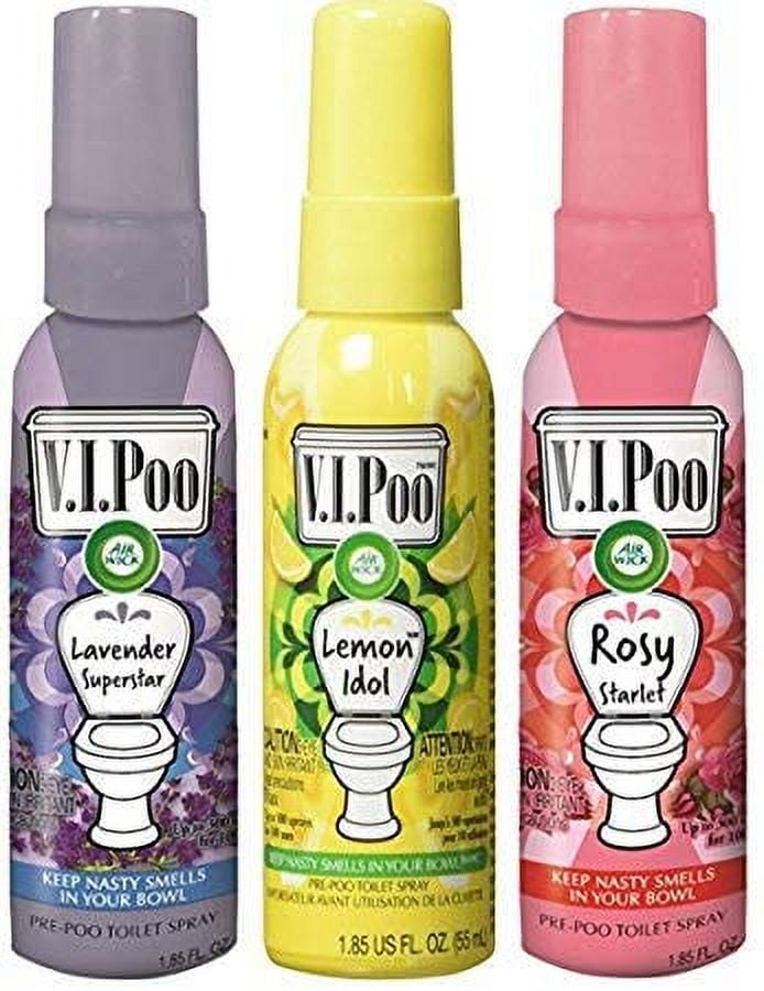 Pack of 2 - Air Wick V.I.P. Pre-Poop Toilet Sprays | Lemon/Lavender ...