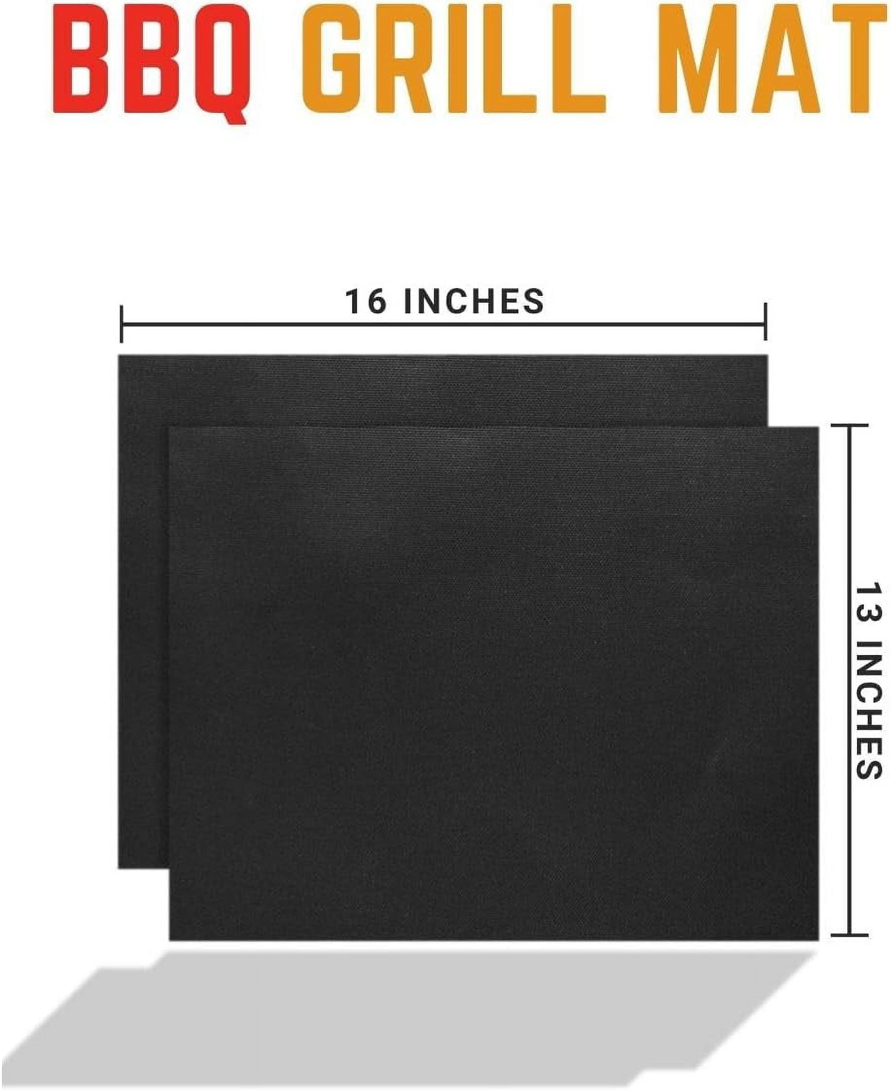 Pack of 2 | BBQ Grill Mats for Grills | Heavy Duty & Nonstick Reusable ...