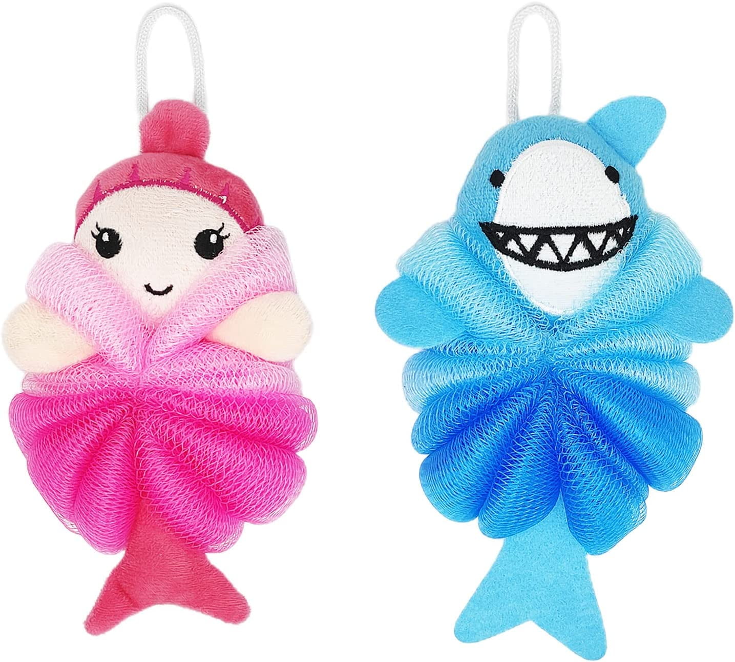 Pack of 2 Bath Sponges Shower Puff Bath Sponge loofah Sponge Body ...