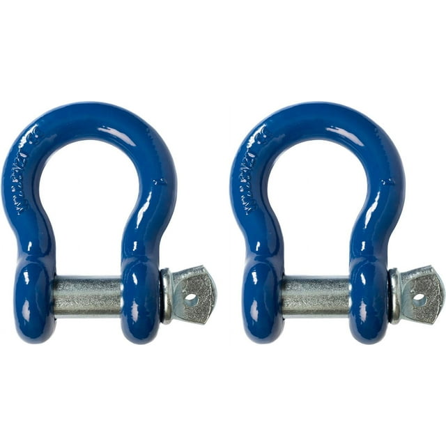 Pack of 2 Bow Shackle 1" inch D-Ring 51 Ton 102000 Lbs Max Break ...