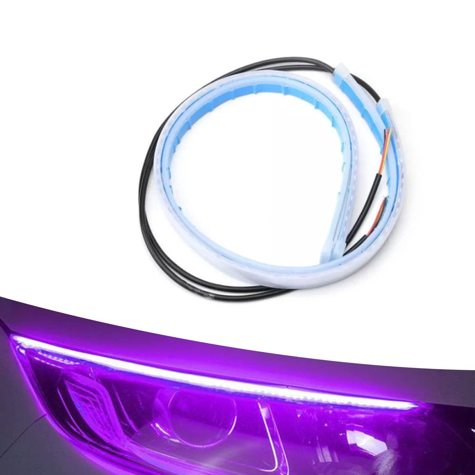 Pack-2 Car Led Strip Lights, Turn Signal Light Bulb, Universal in The ...
