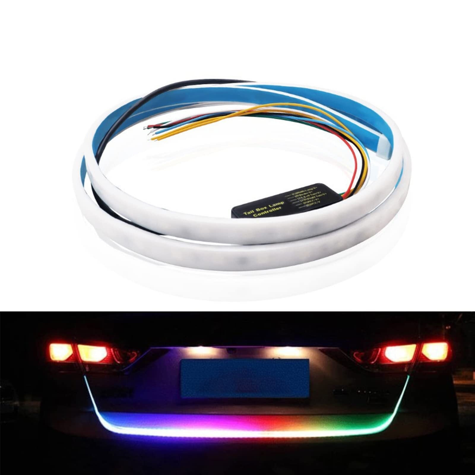 Pack-2 Car Led Strip Lights, Turn Signal Light Bulb, Universal in The ...