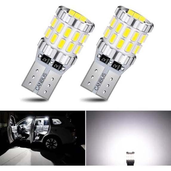 Pack-2 Car Wide Lights, 3W Led Light Bulbs, Aluminum Reading Lights ...