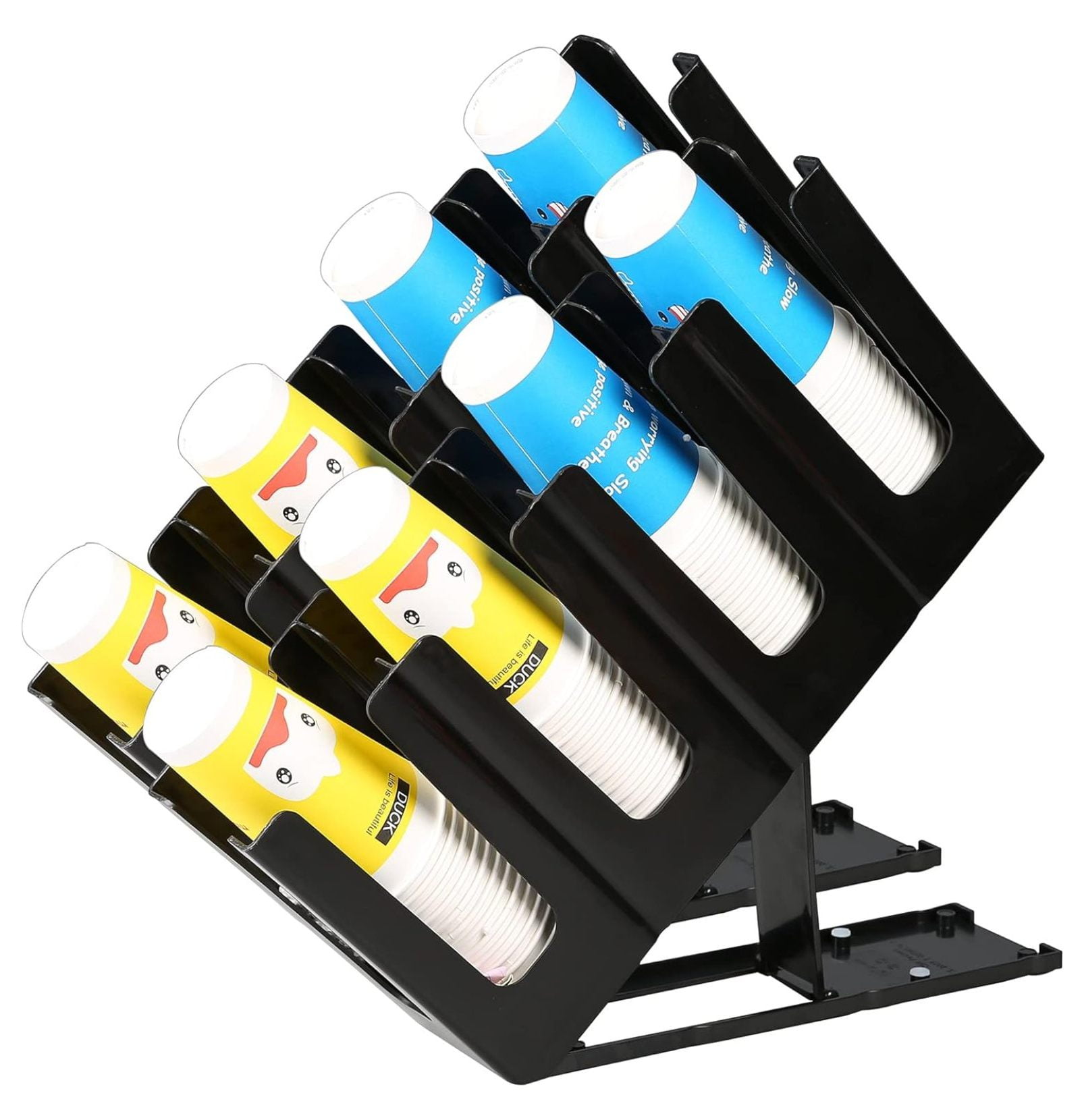 Pack of 2 Cup and Lid Holder, Coffee Cup Dispenser Organizer,Paper Cup ...