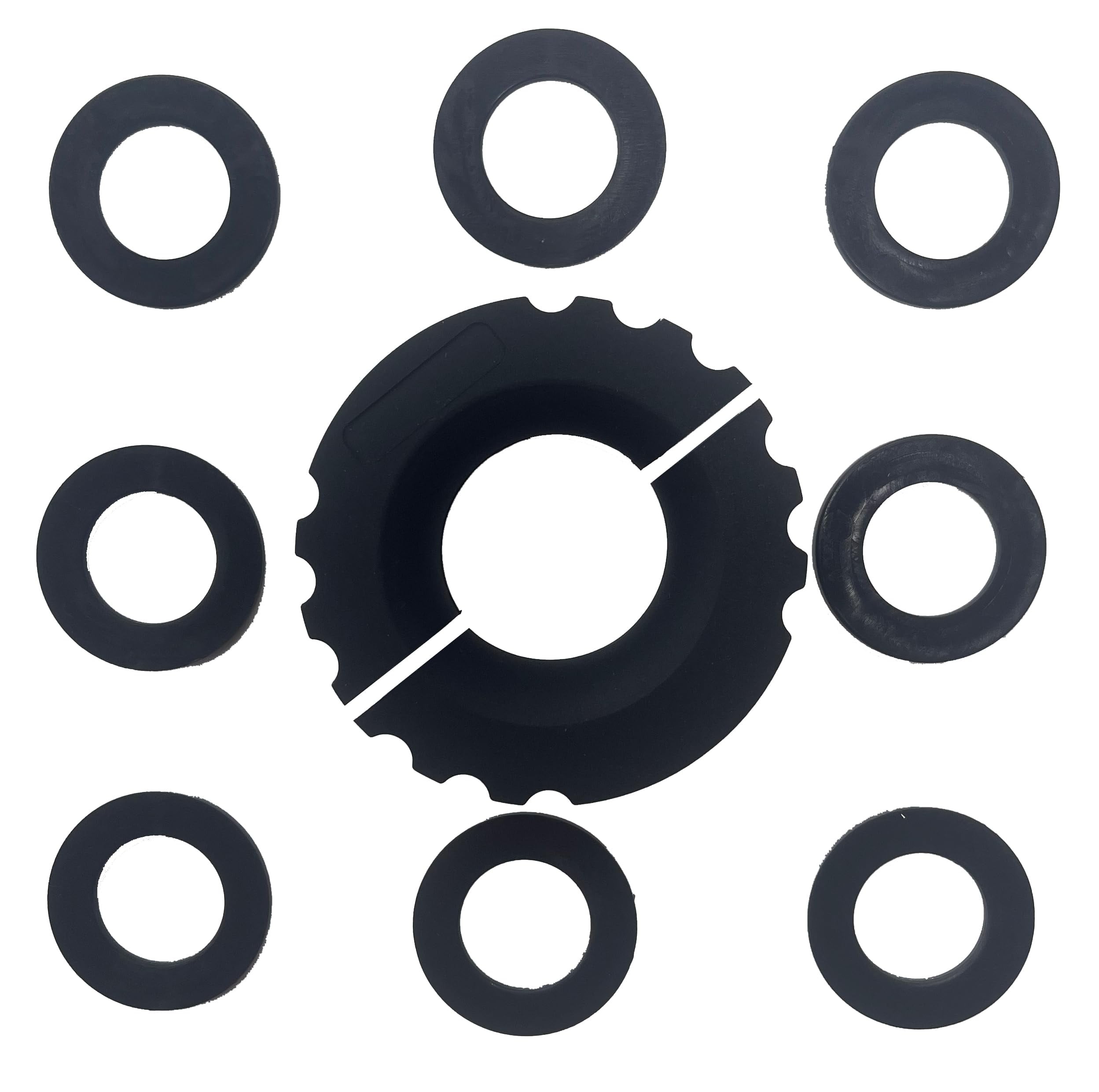 Pack of 2 D-Ring Shackle Isolators with 8 Pieces Washer for 0.75 inch ...