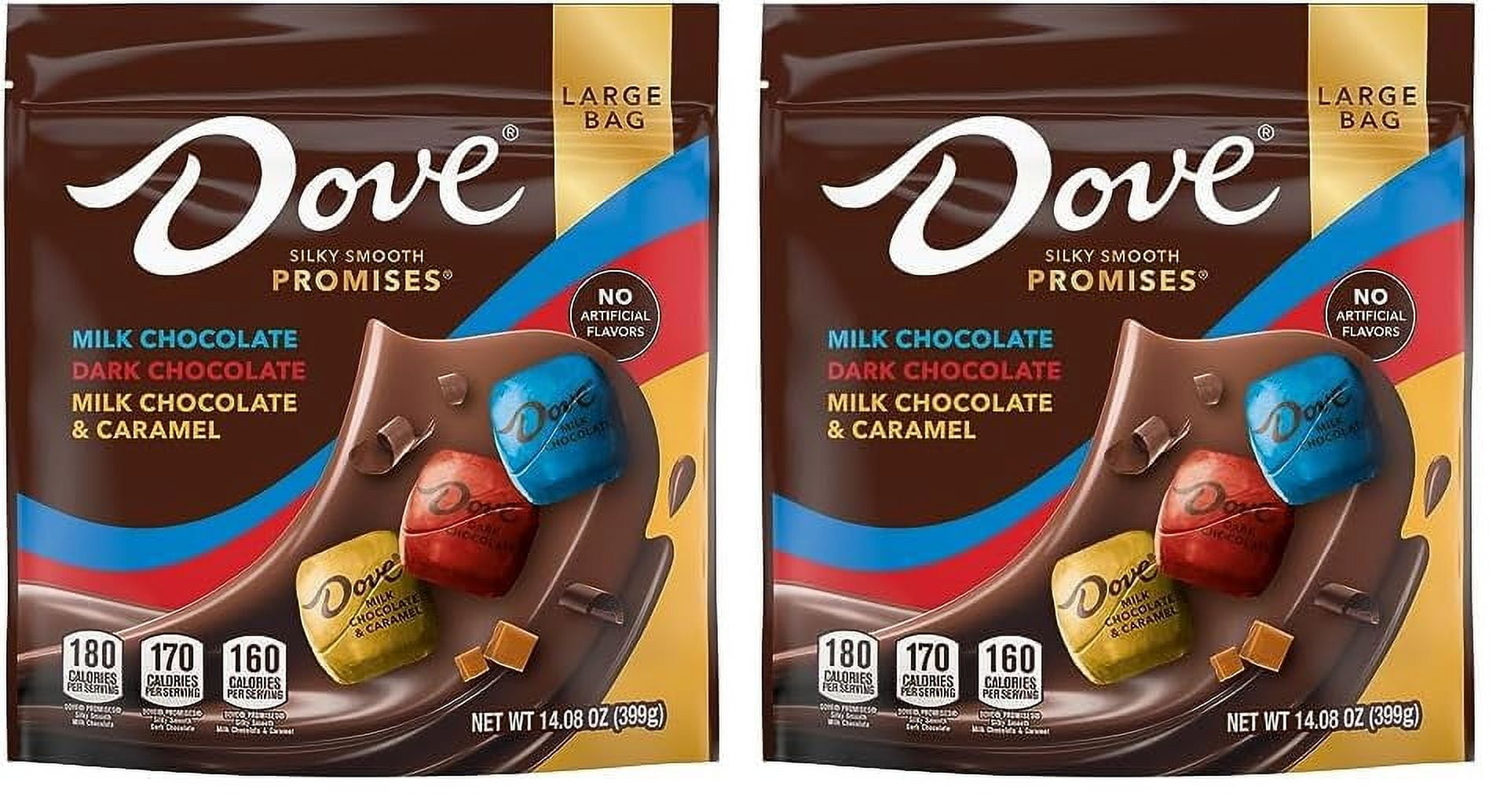Pack of 2 - Dove Promises Milk Chocolate, Dark Chocolate, And Milk ...