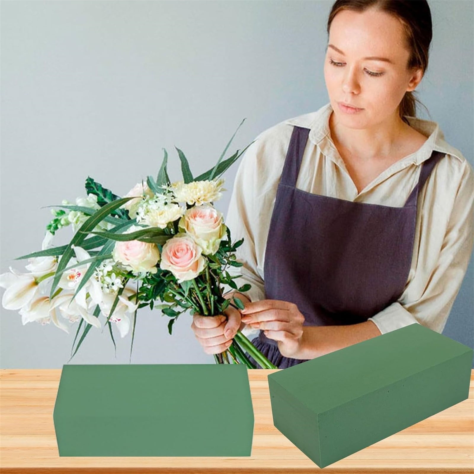 Pack of 2, Dry and Wet Floral Foam Blocks for Fresh and Artificial ...