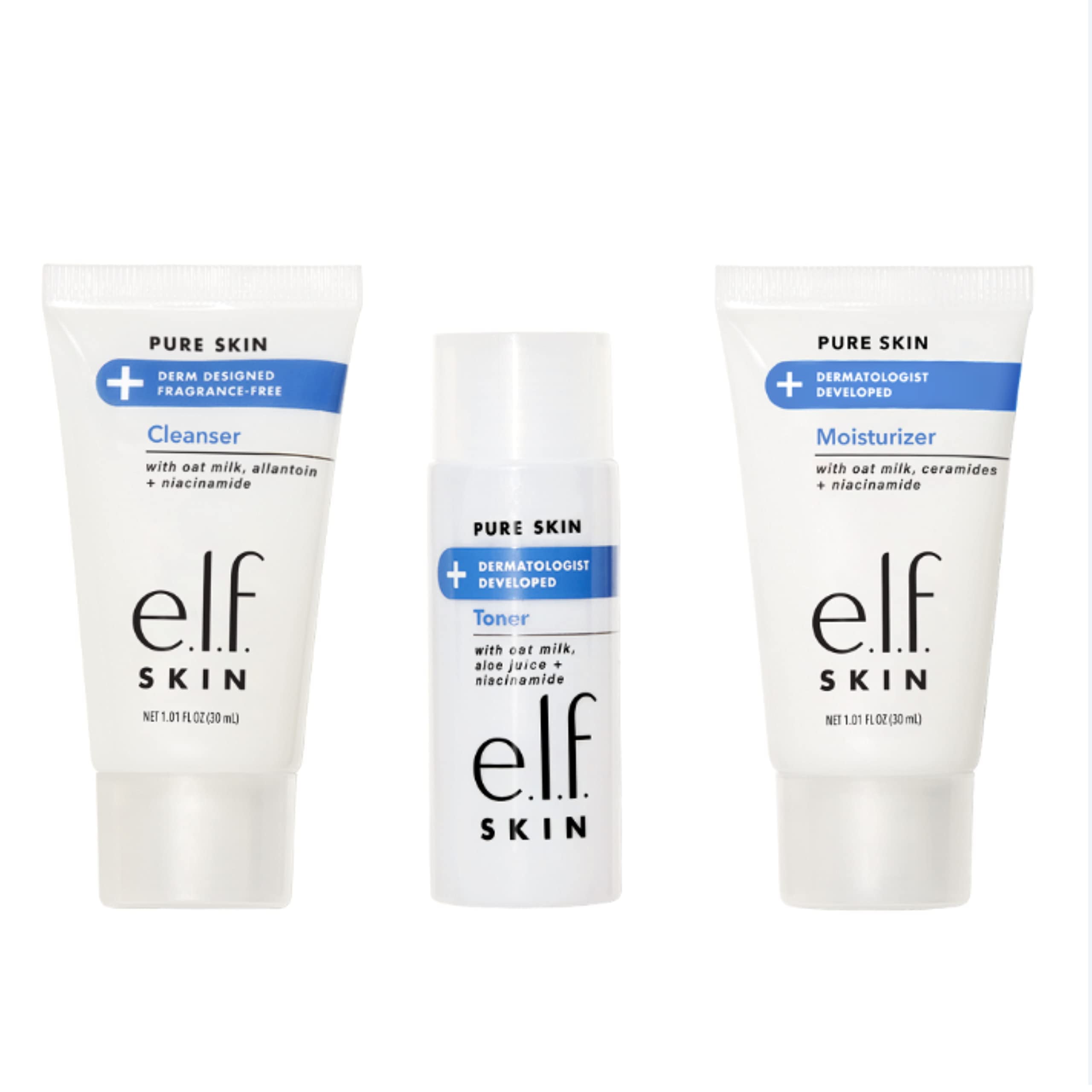 Pack of 2 - E.L.F. Skin Pure Skin Back To Basics Mini Kit, Clean ...