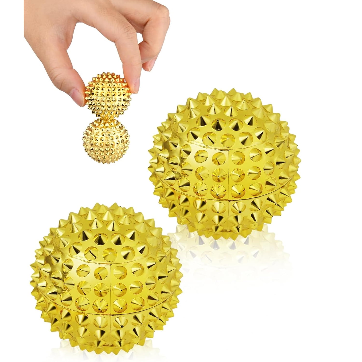 Pack of 2 Foot Massage Ball, Hard Acupressure Skill Ball, Skills Stress ...