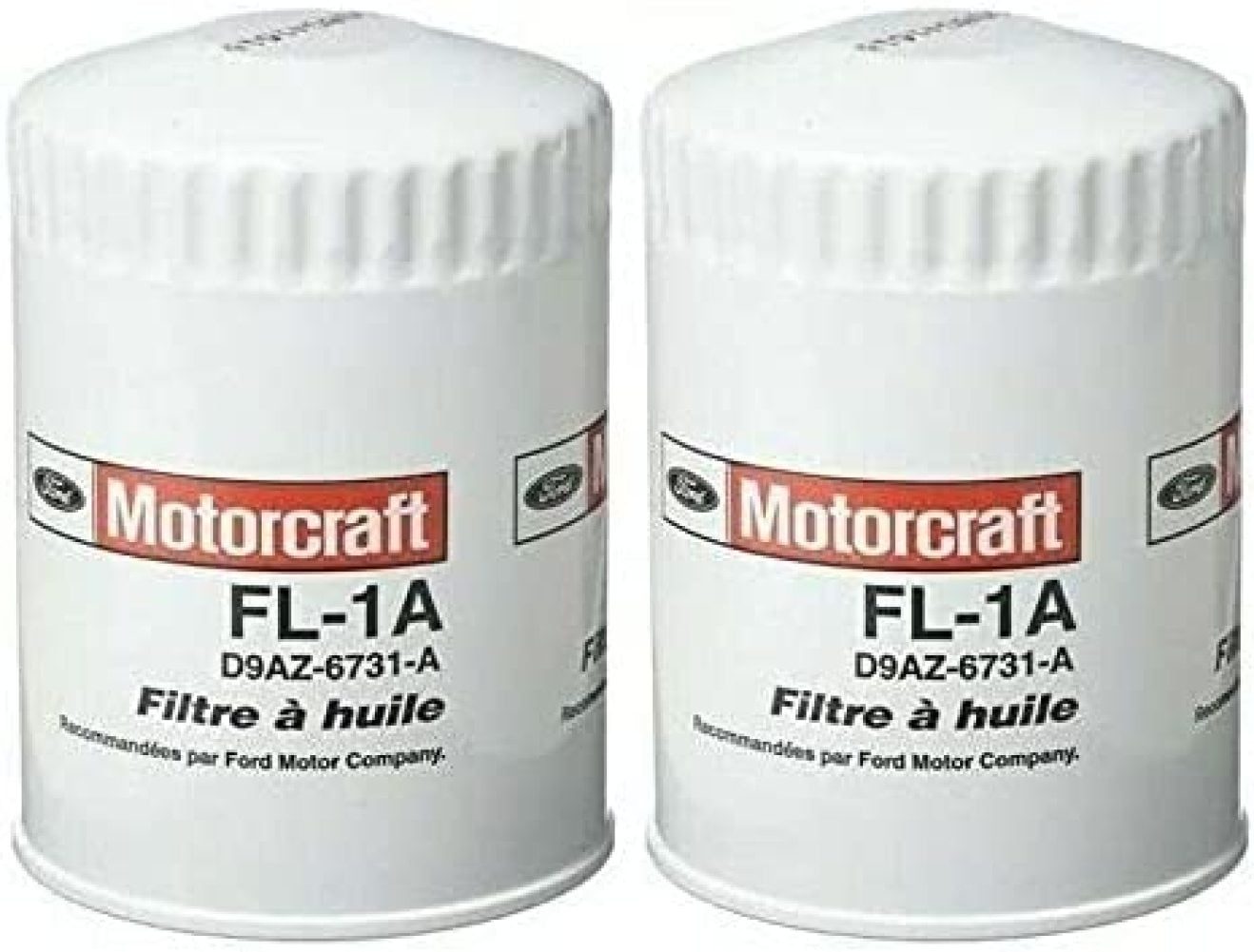 2 Pack Ford Motorcraft Oil Filter FL1A D9AZ-6731-A - Walmart.com