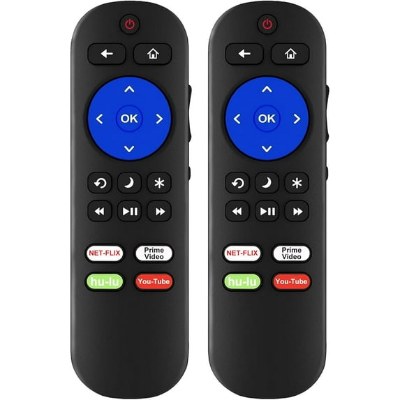 Pack of 2 IR Remote Only for Roku Built-in TV Remote,for Hisense/TCL ...
