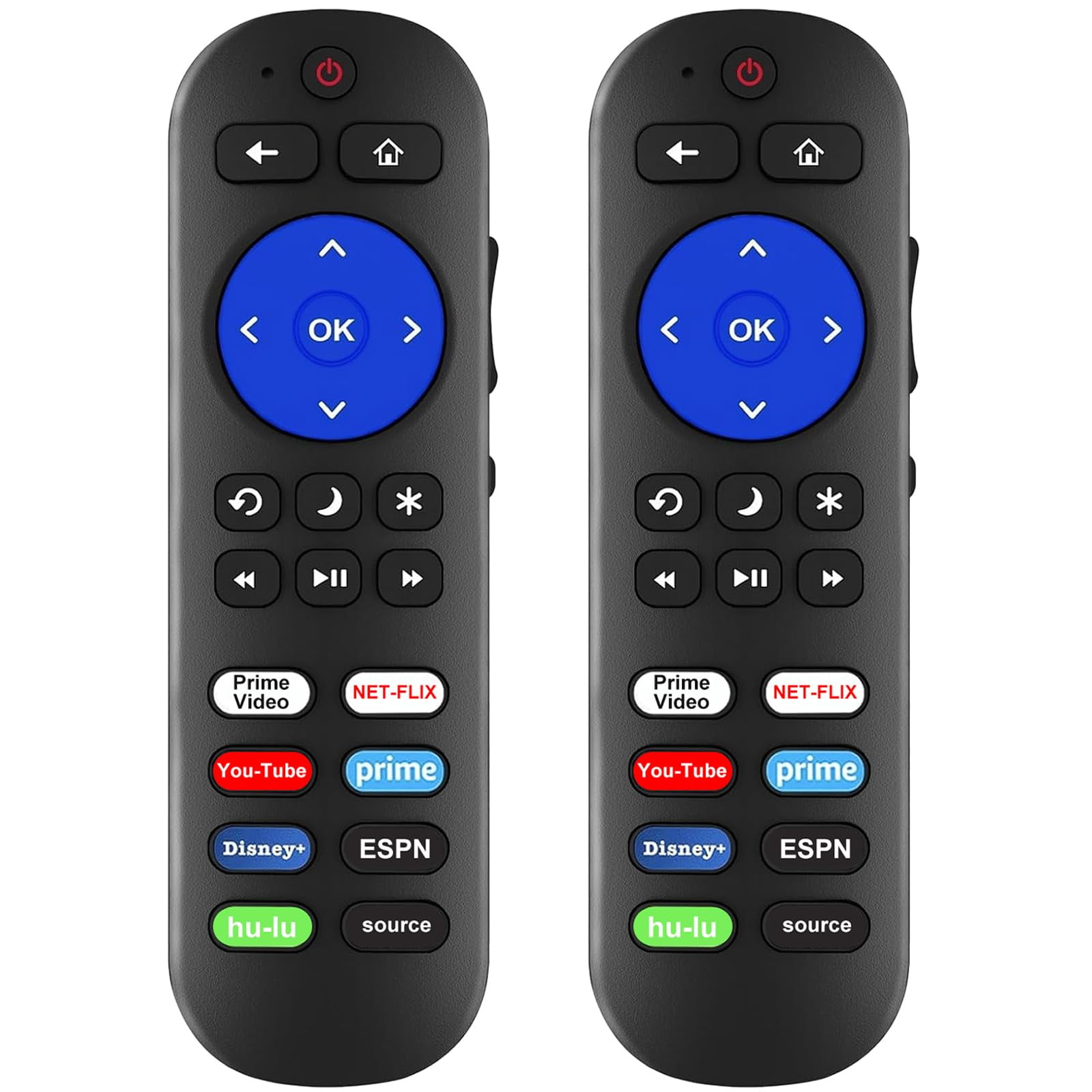 Pack of 2 IR Remote for Roku Remote and Roku TV, for Roku 1 2 3 4 ...