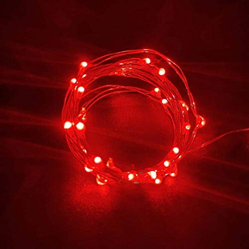 Pack 2 Indoor Battery-Operated Led String Lights with Timer,Mini LEDs ...