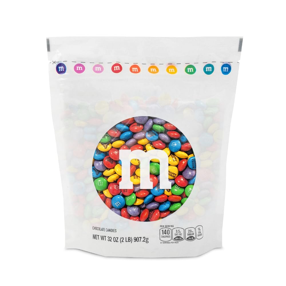 Pack of 2 - M&M’S Purim Milk Chocolate Candies, 2 Pounds Of Colorful M ...