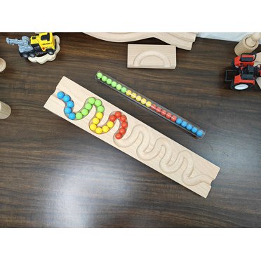 AmishToyBox.com Marble Roller Racetrack Wooden Toy - CPSIA-Approved ...