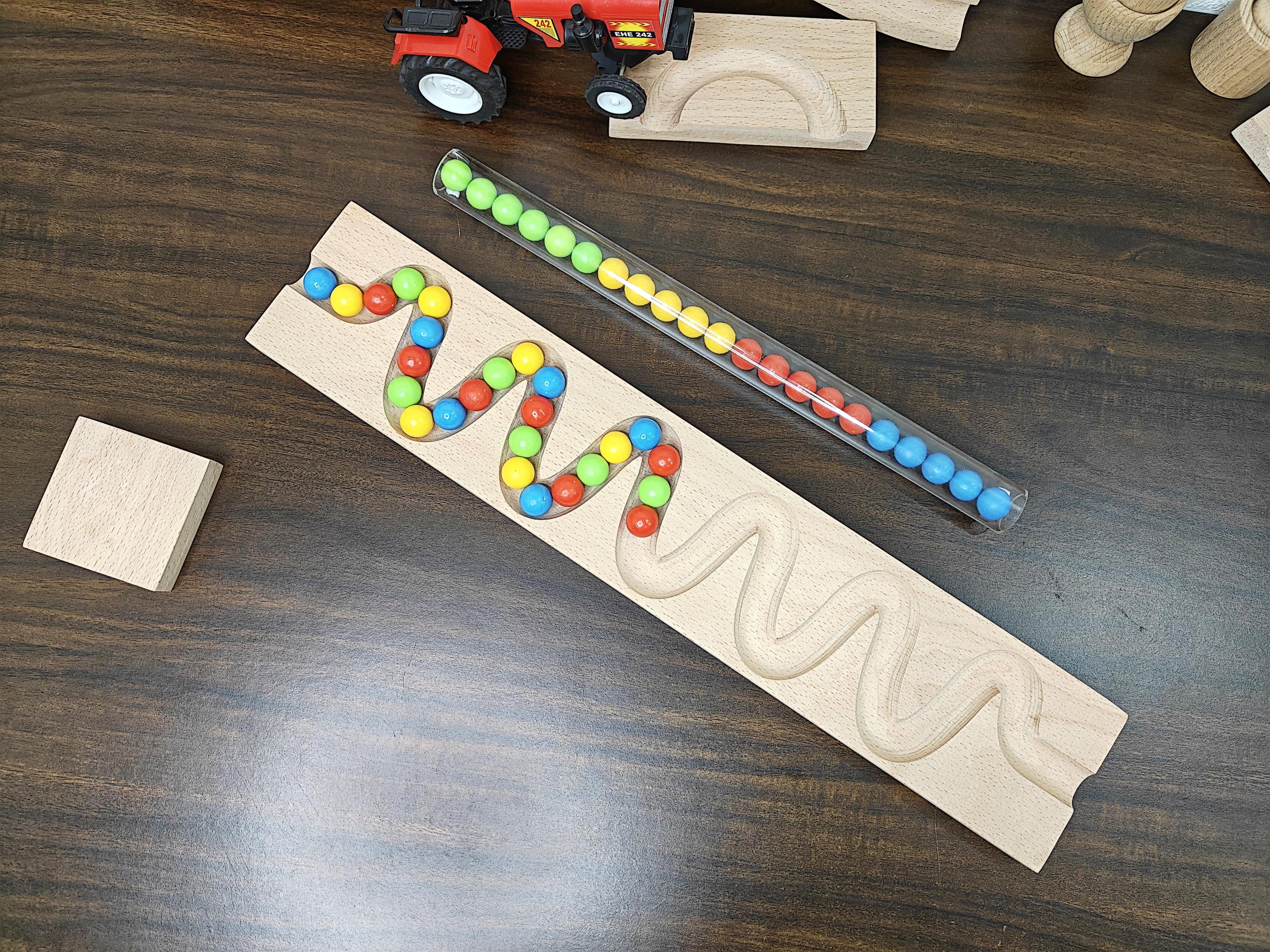 Pack of 2 Marble Run Track ZIGZAG , Marble Race , Marble Run Race ...