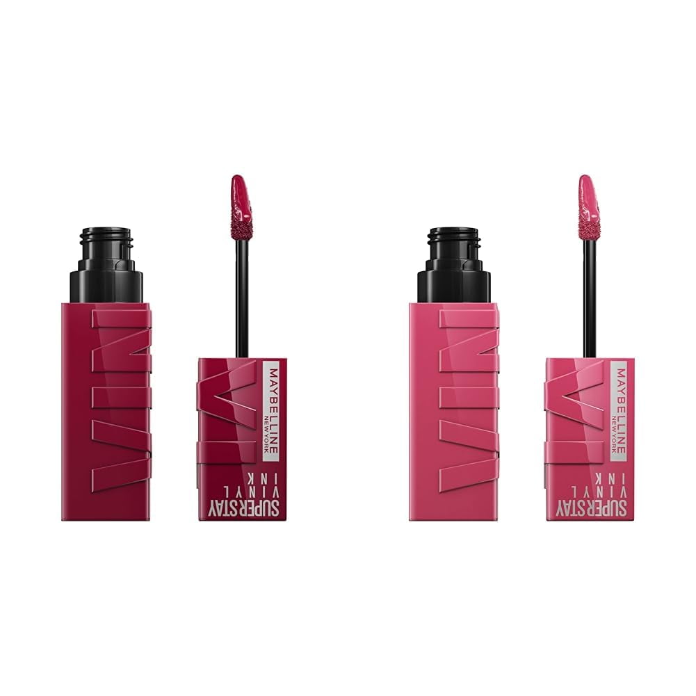 Pack of 2 - Maybelline Super Stay Vinyl Ink Longwear No-Budge Liquid ...