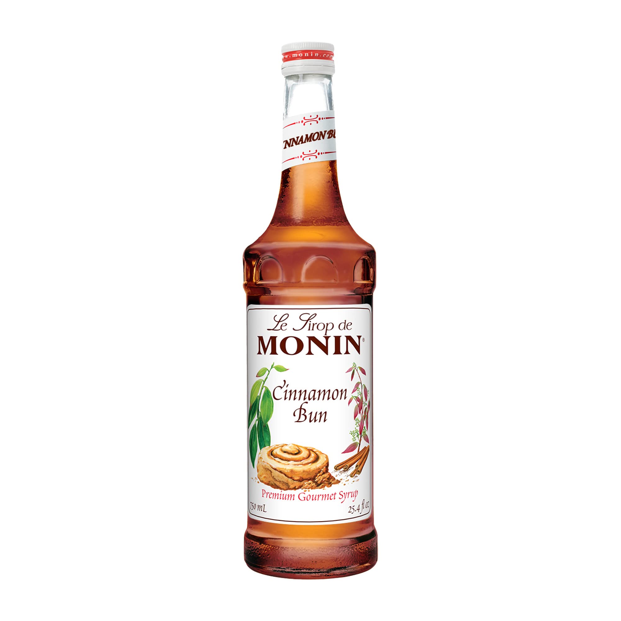 Pack of 2 - Monin - Cinnamon Bun Syrup, Smooth And Sweet Cinnamon ...