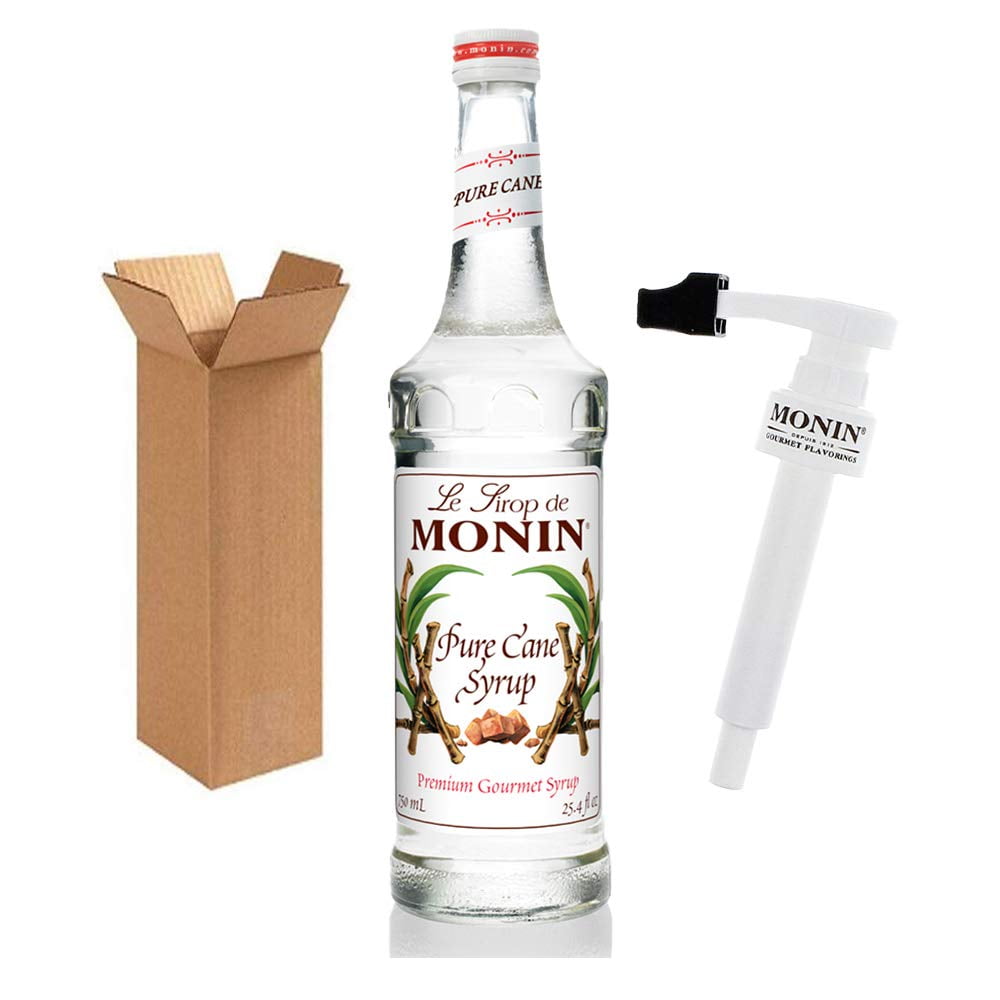 Pack of 2 - Monin - Pure Cane Syrup With Monin Bpa Free Pump, Boxed ...