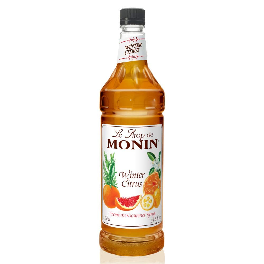 Pack of 2 - Monin - Winter Citrus Syrup, Blend Of Citrus, Honey ...