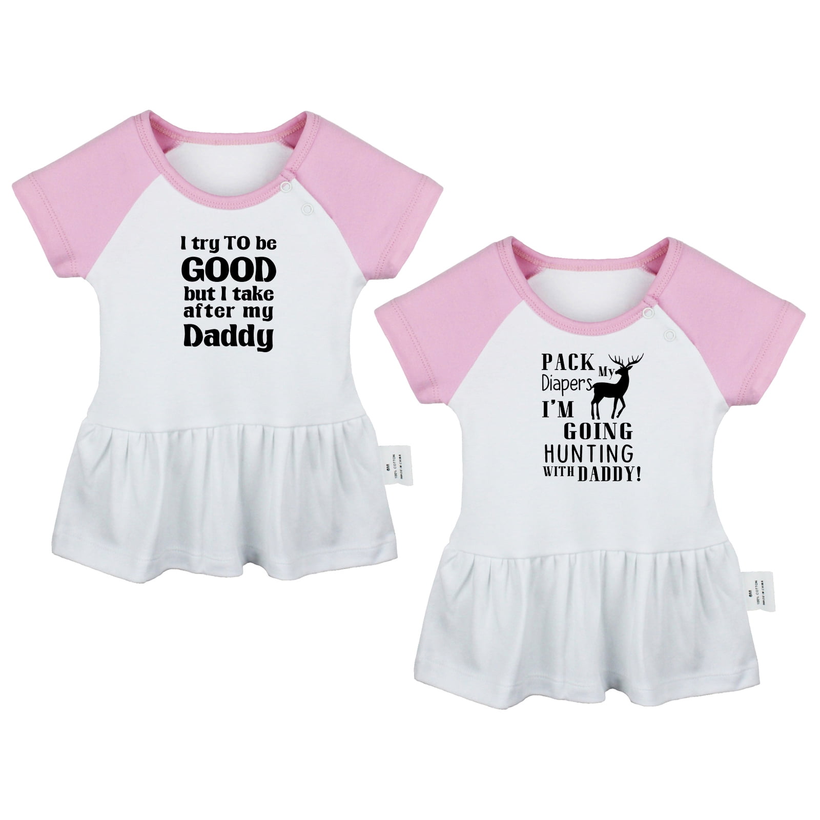 Pack of 2, Pack My Diapers I'm Going Hunting & I Try to Be Good Take ...
