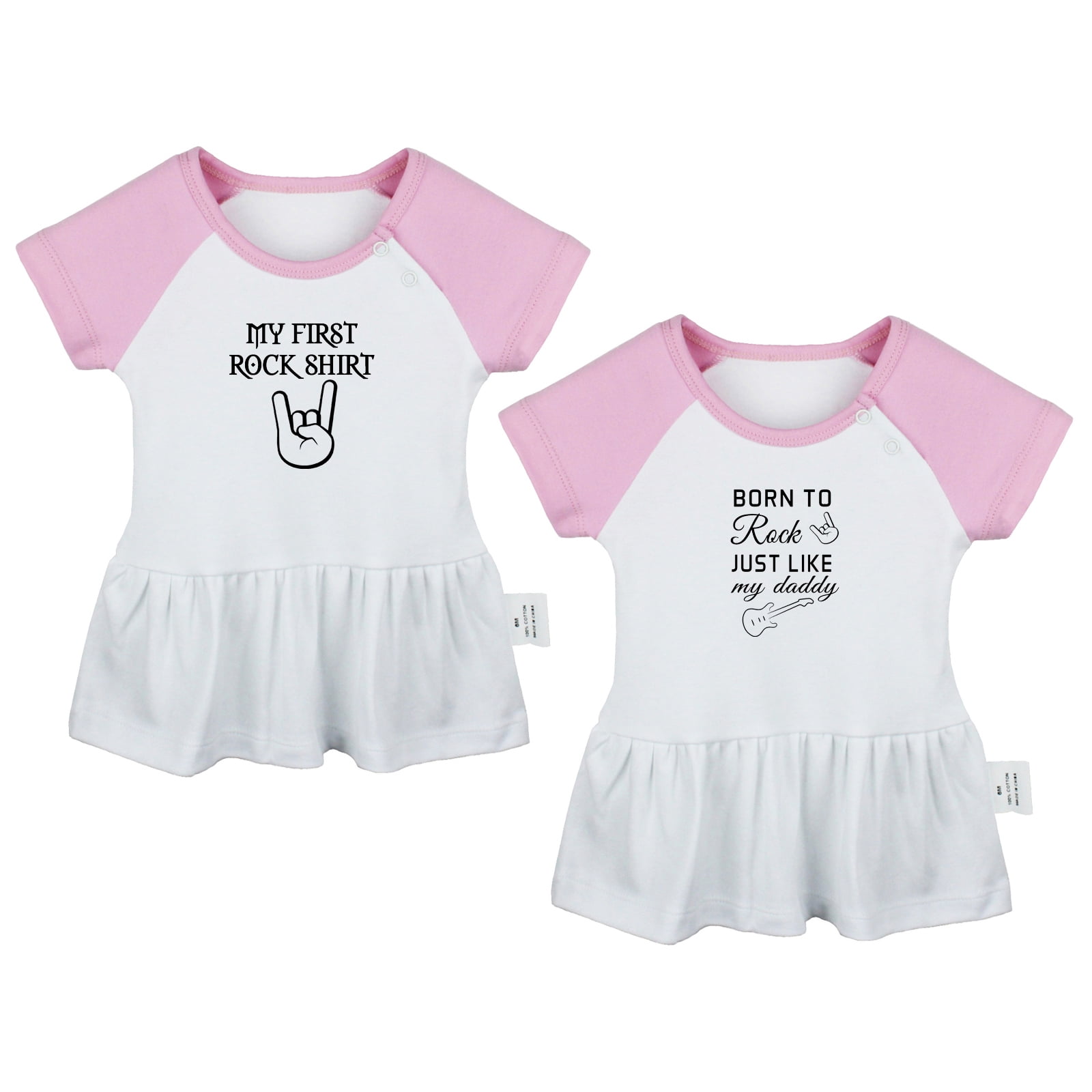 Pack of 2, My First Rock Shirt & Born to Rock just like my daddy Funny ...