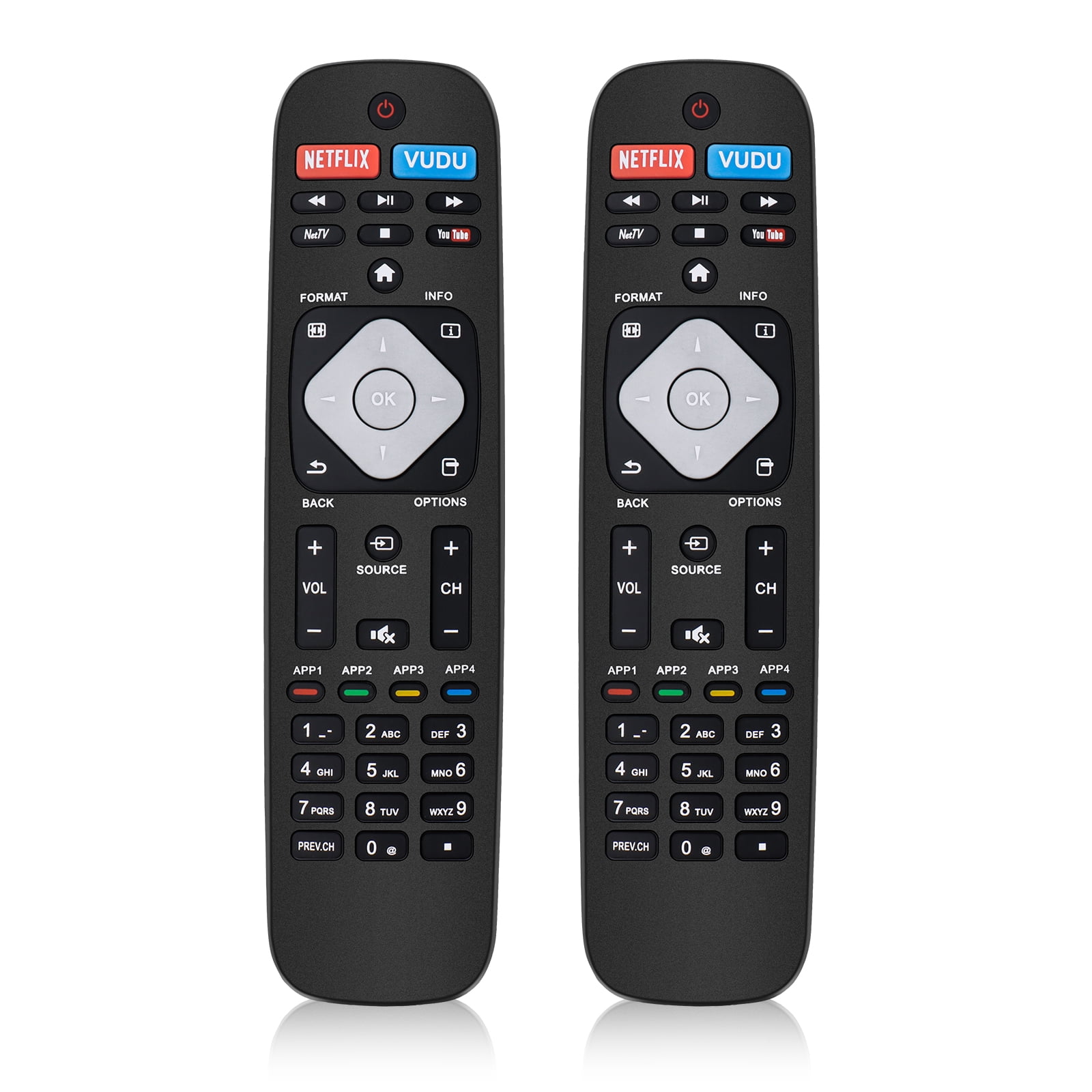 (Pack of 2) New NH500UP Smart TV Remote Control for Philips Smart LED ...