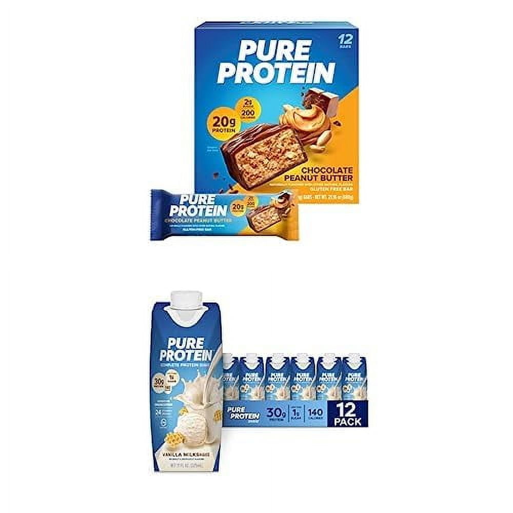 Pack of 2 - Protein On The Go Bundle: Pure Protein Bars, Chocolate ...