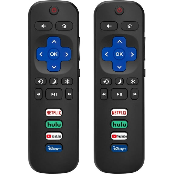 Pack of 2 Replacement Remote Control Only for Roku TV, Compatible for ...