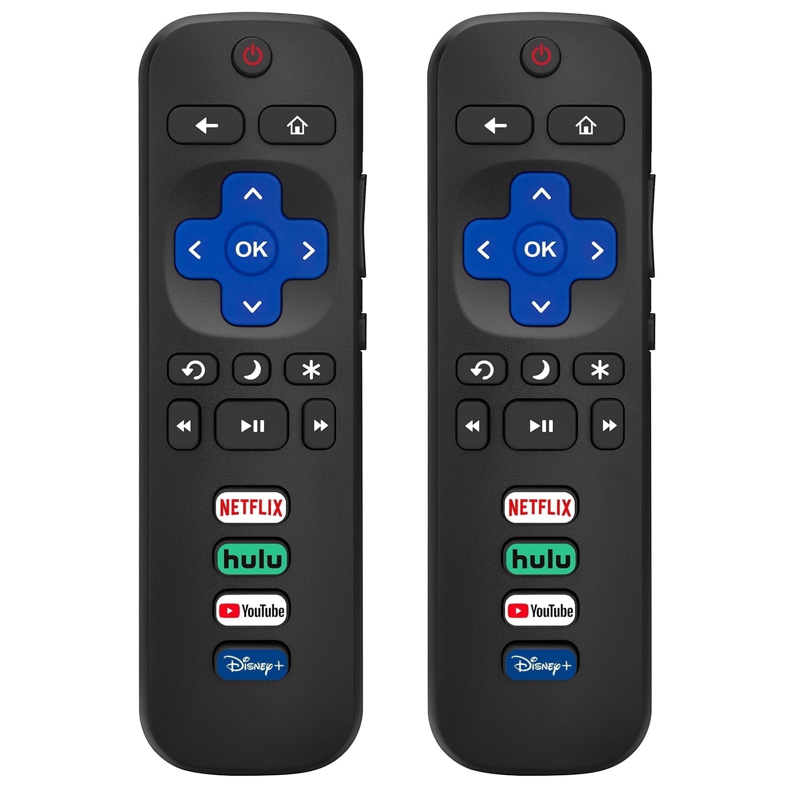 (Pack of 2) Replacement Remote Control for Roku TVs, Compatible for TCL ...