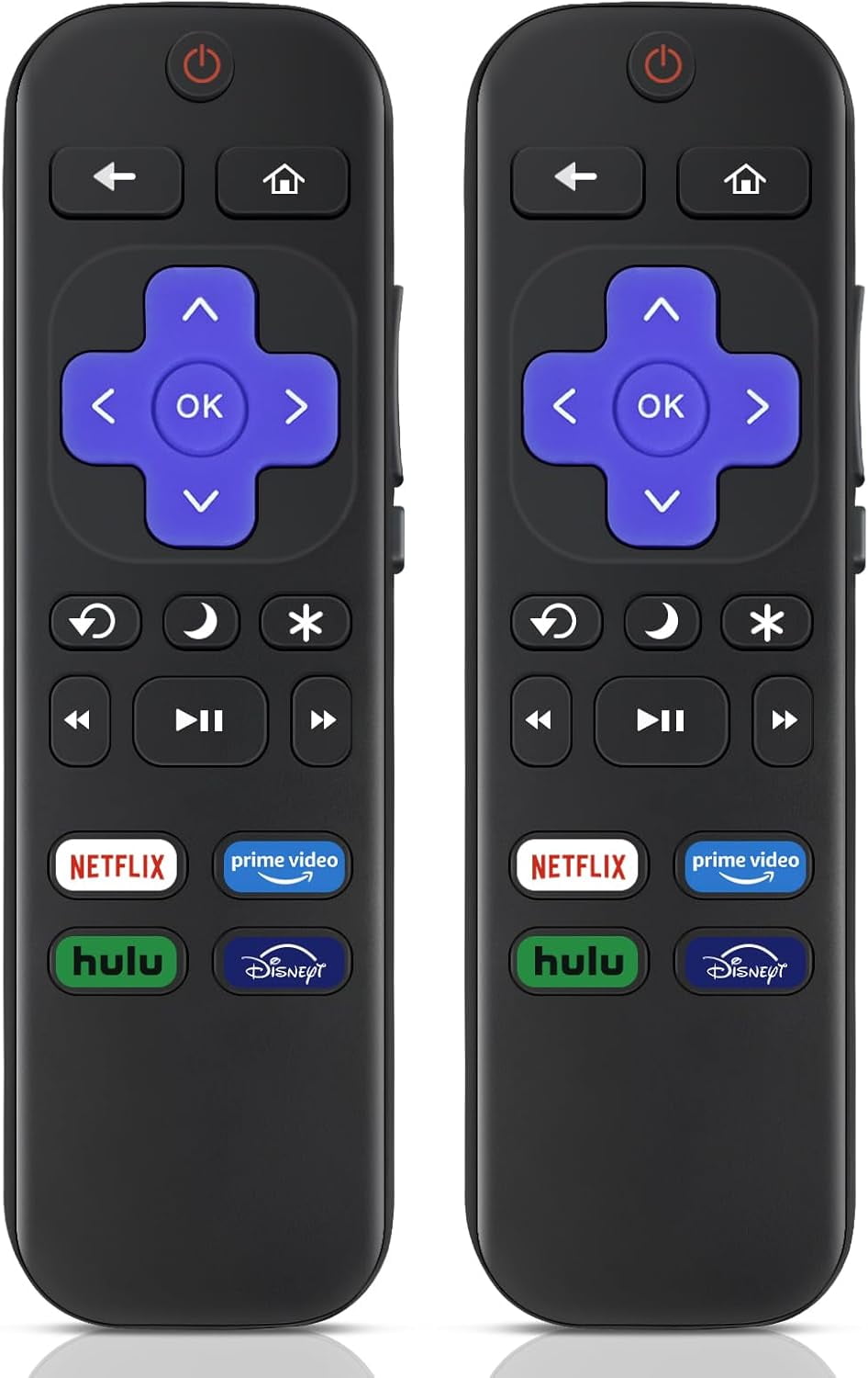 (Pack of 2) Replacement remote control only for Roku TV, compatible ...