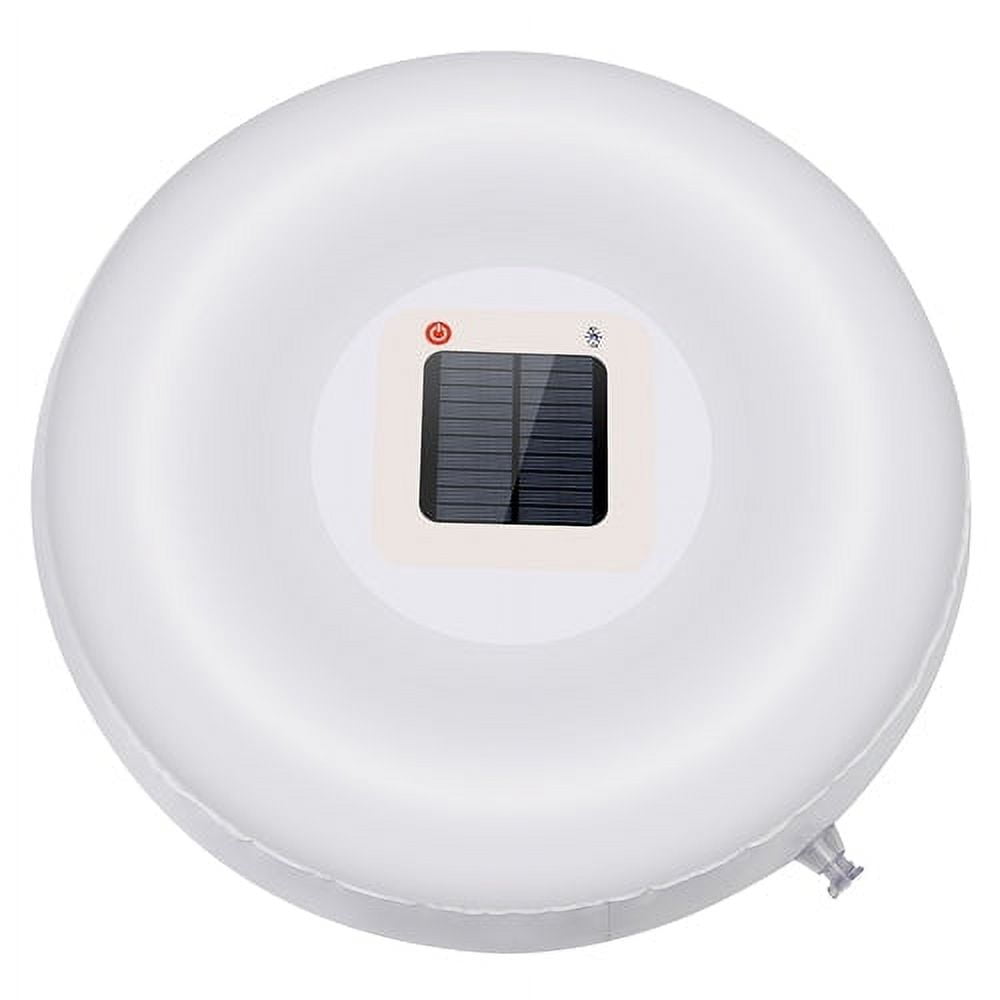 [Pack of 2] Solar Powered Floating Pool Lamps Light Sensor Swimming ...