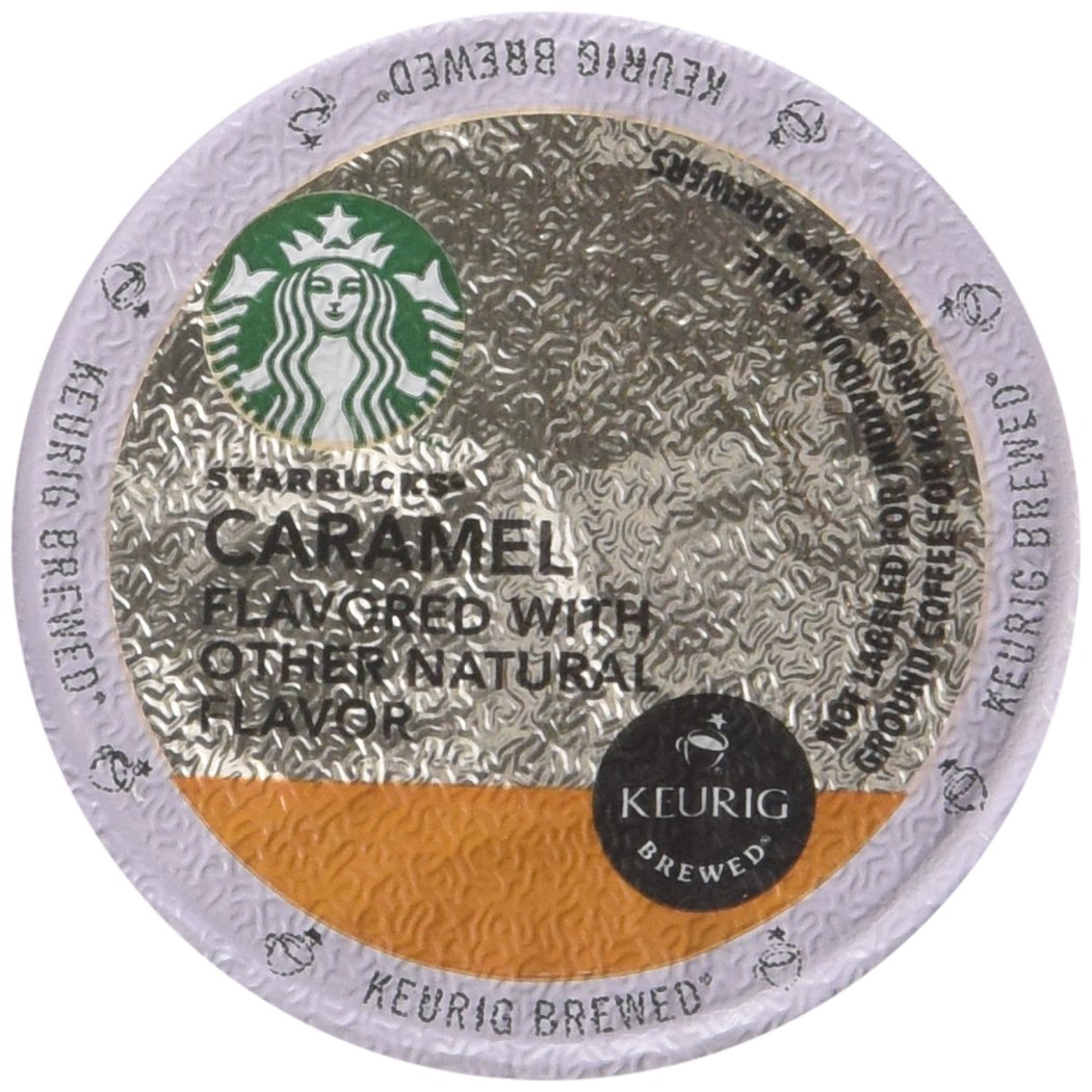 Pack of 2 - Starbucks Flavored Coffee K-Cup Pods, Caramel Flavored ...